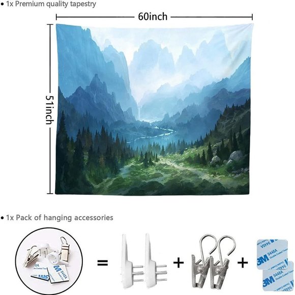 Urban Outfitters | Accents | Realistic Forest Wilderness Landscape ...